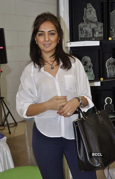 Lata Patel during Araish exhibition held in Mumbai on October 22, 2012.