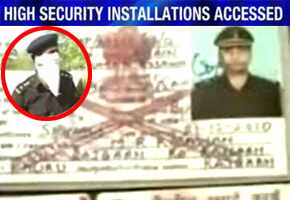 Fake army officer breaches high security installations