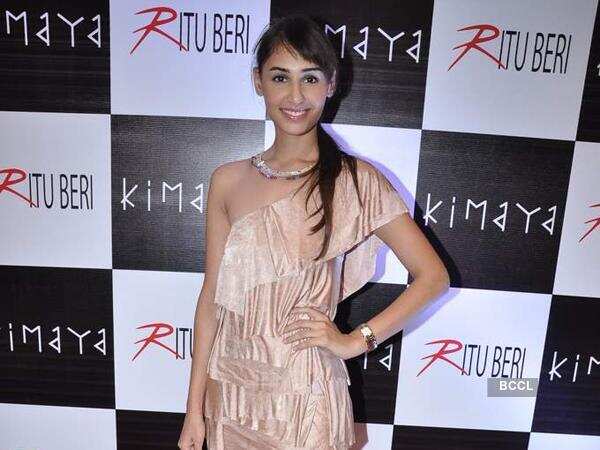 Hasleen Kaur at Ritu Beri's collection preview