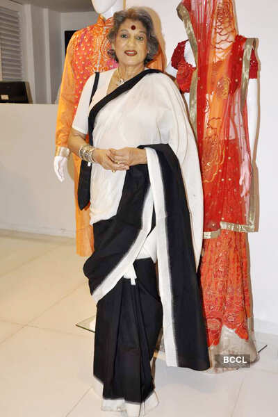 Dolly Thakore during designer Krishna Mehta's collection preview, held ...