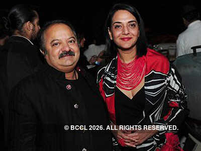 Sanjeev Bali and Poonam Bhagat during the launch of a new bar at Olive ...