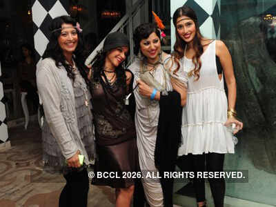 Sheena Sharma with Rima Mehra, Sabina Singh and Punit during the launch ...