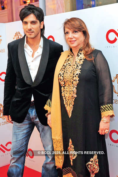 Zayed Khan with mother Zarine duing an event in Delhi