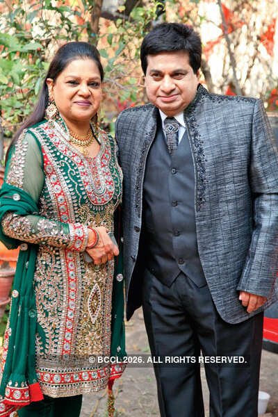 Rita and Deepak Bagga during Amit and Tanvi Bagga's wedding reception ...