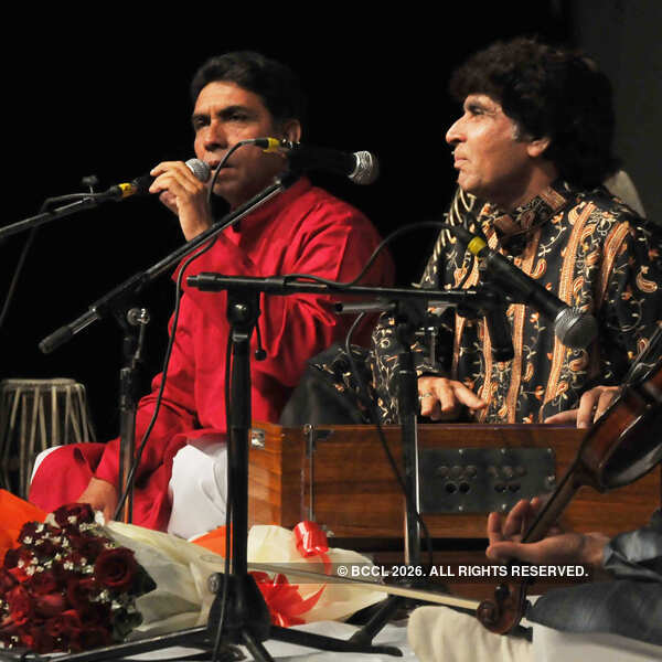 Hussain brothers performing at Sham-e-Ghazal program, organized by ...