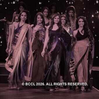 Miss India Finalists wear iconic digital print saris and Lumiere ...