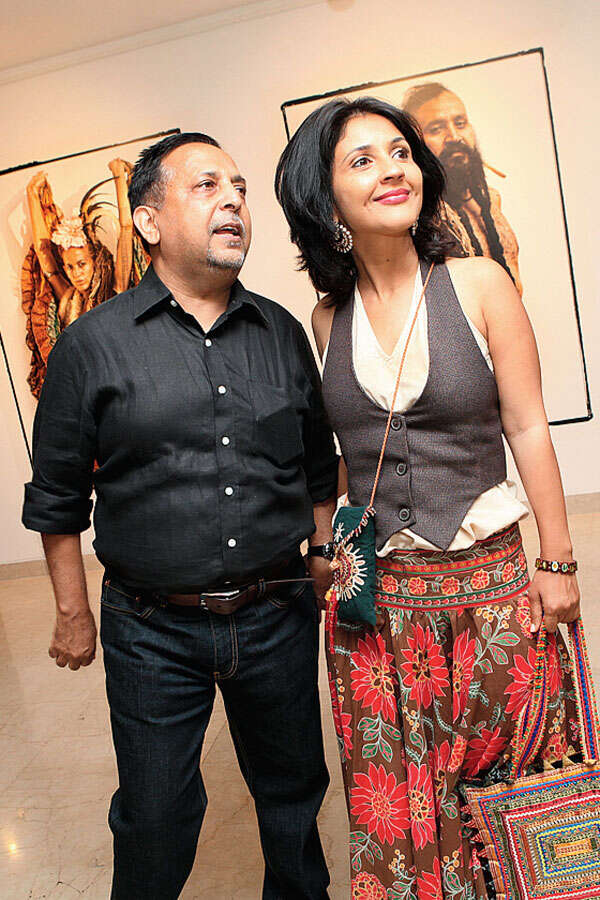 Rohit Chawla with Anuja Chauhan during the preview opening of Goa Style ...