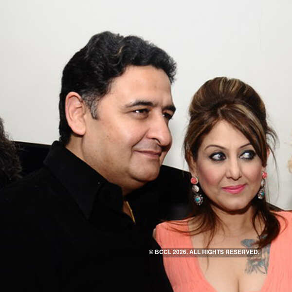 Umesh Dutt and Meenakshi Dutt during the launch party of Akhil's debut ...