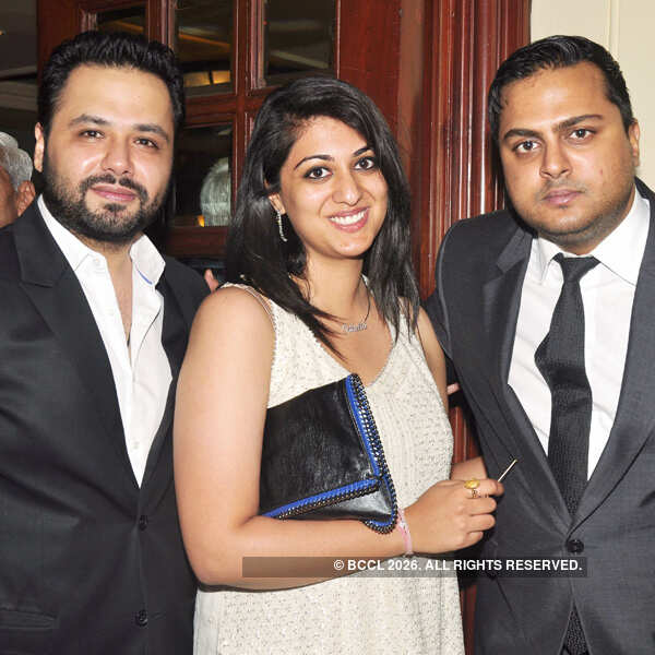Manu Jagmohan, Shaila and Ayush during an evening soiree hosted by ...