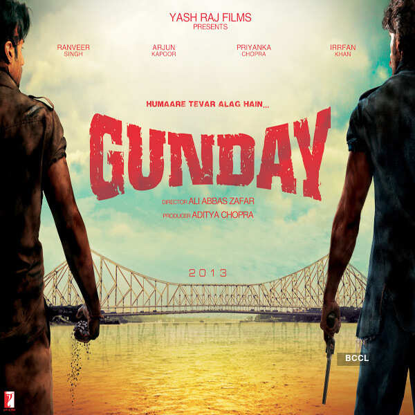Ranveer Singh and Arjun Kapoor in a poster of Bollywood movie Gunday