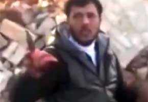 Video shows Syria rebel eating dead soldier's heart