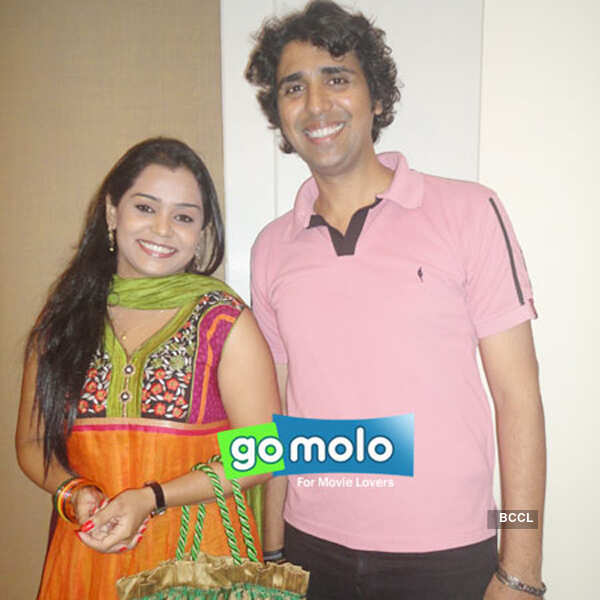 Chetna Bhat and Ganesh Divekar during the press meet of the Marathi ...