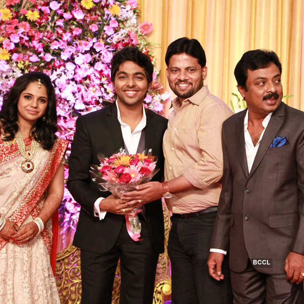 Guests during the wedding reception of GV Prakash Kumar and Saindhavi ...