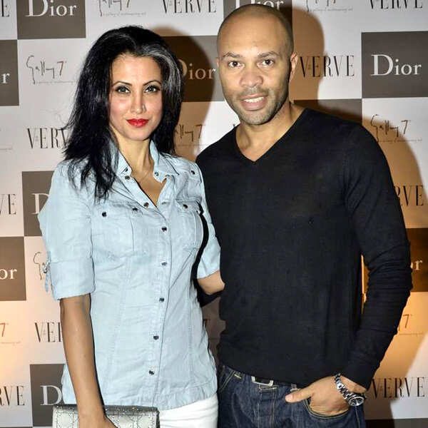 Former model Reshma Bombaywala with husband at Bose Krishnamachari's ...