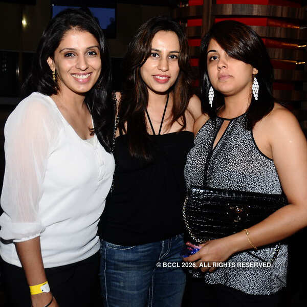 Mehar, Manisha, Nisha during a fashion show, held at Striker, Ambiance ...