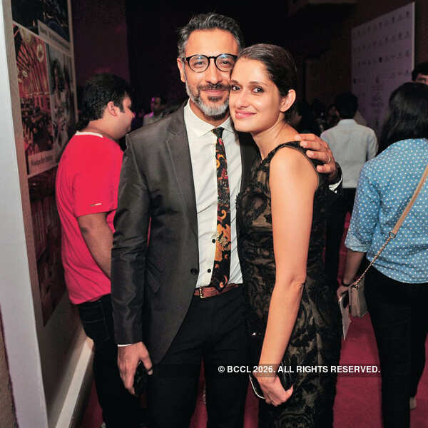 Nikhil and Vidushi Mehra during the pre-show cocktails of Shantanu and ...