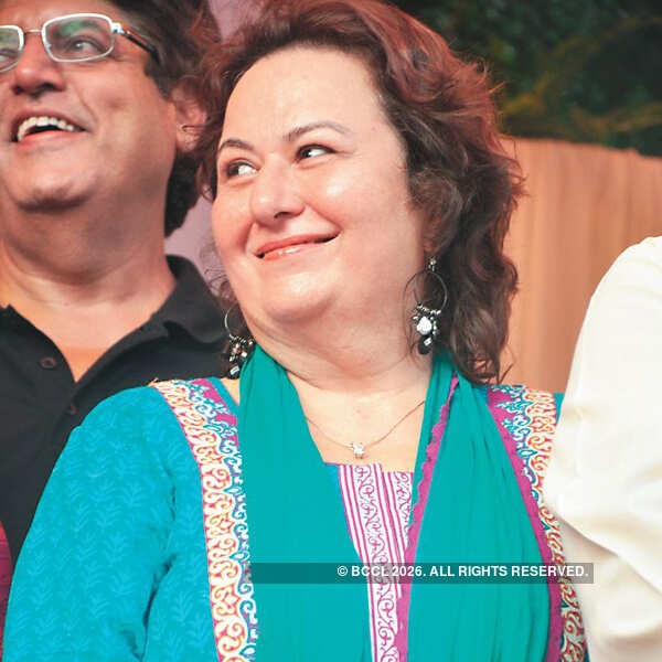Pinky Anand during the Teej party, held at BJP president Rajnath Singh ...