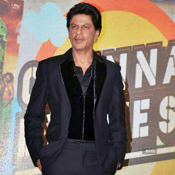 Handsome actor Shah Rukh Khan attends the success party of his movie ...