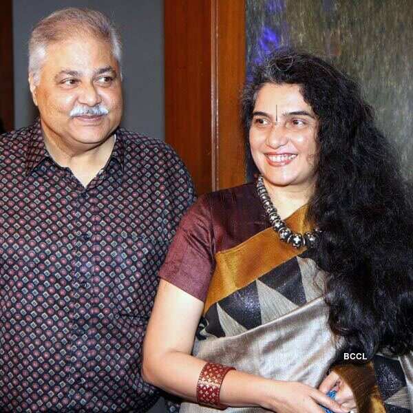 Satish Shah and Madhu attend the Adesh Shrivastava's birthday party ...