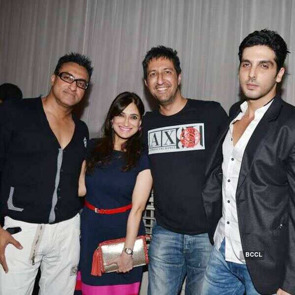 Mohammed Morani, Lucy Morani, Sulaiman Merchant and Zayed Khan pose for ...