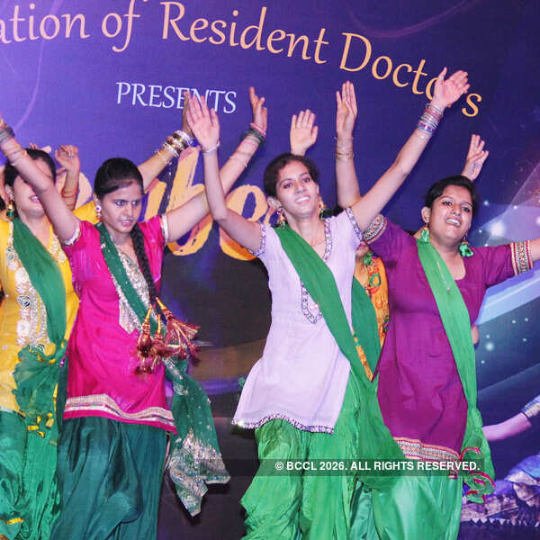 Students having a good time during Festember 2013, held at PGI Chandigarh.