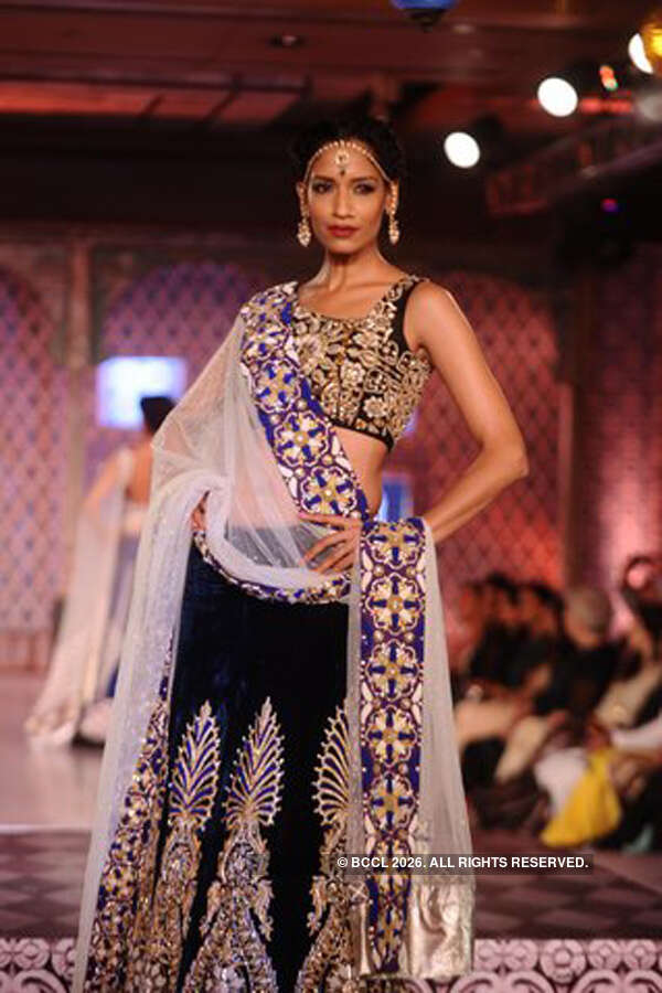 Krishna Somani walks the ramp at Niki Mahajan's couture show, held at ...