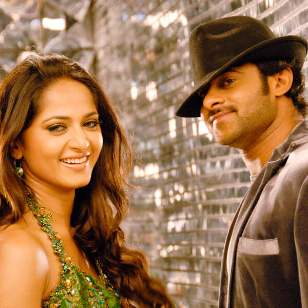 Prabhas and Anushka in a still from the movie Billa.