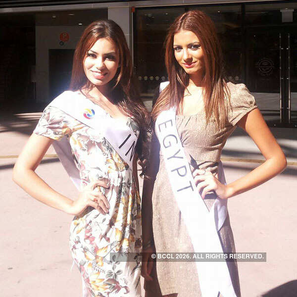 Srishti Rana's candid moments at Miss Asia Pacific World 2013