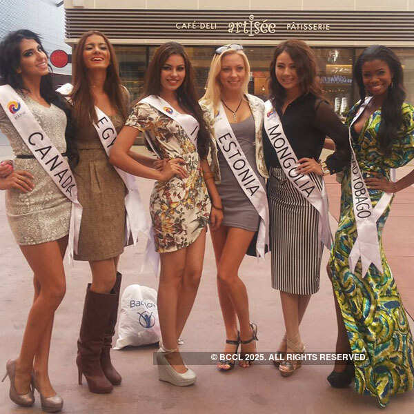 Srishti Rana's candid moments at Miss Asia Pacific World 2013