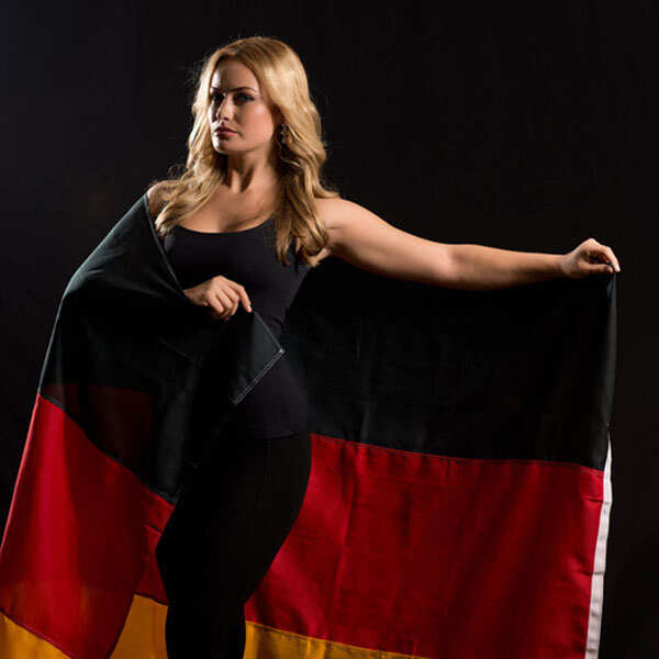 Miss Universe contestants pose with their national flags