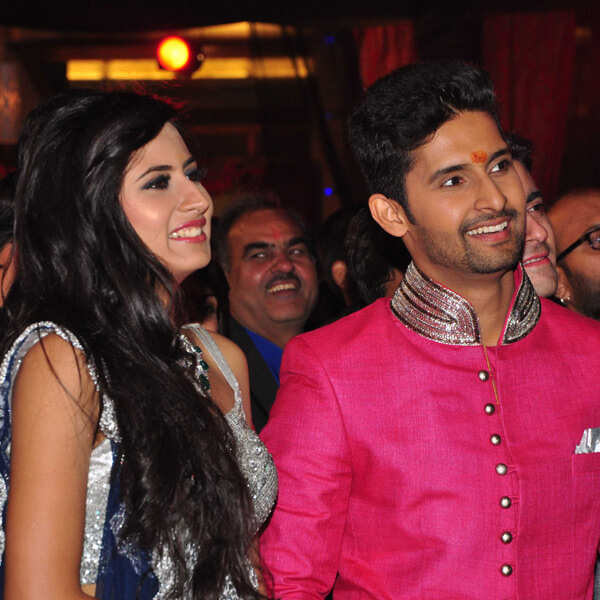Ravi and Sargun during the sangeet ceremony.