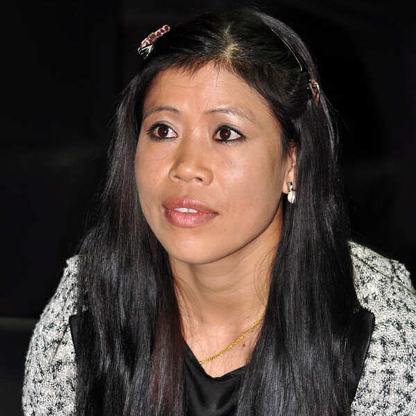 Mary Kom during the launch of her autobiography, 'Unbreakable', held at ...