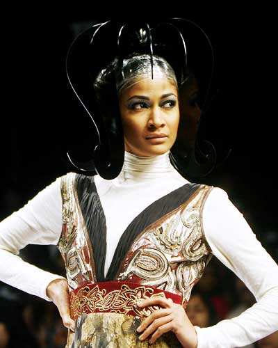 Shoot model Montu Tomar displays an outfit from designer Vikram Phadnis ...