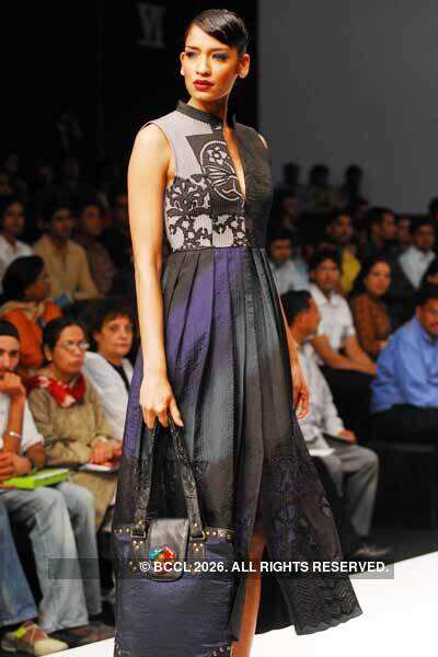 Shoot model Krishna Somani displays an outfit from designer Niki ...
