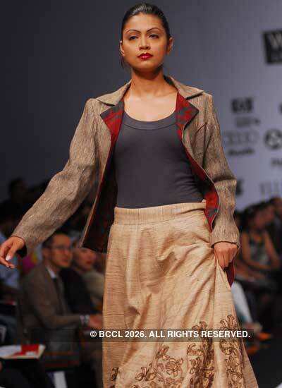 Shoot model Romil Srivastava displays an outfit from designer Ekta ...