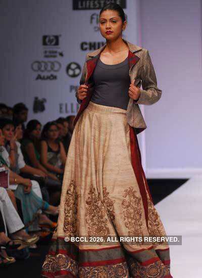 Shoot model Romil Srivastava displays an outfit from designer Ekta ...