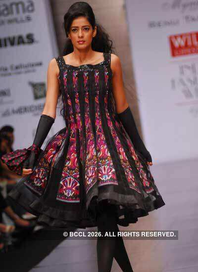 Krishna Somani displays outfit from Renu Tandon's fall/winter ...