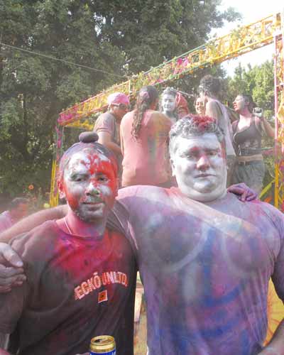 Manav Gangwani and Cheena Vig at Vineet Jain's Holi party 2008 ...