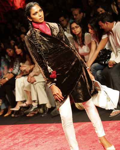 Tupur Chatterjee displays outfit from JJ Valaya's autumn/winter ...