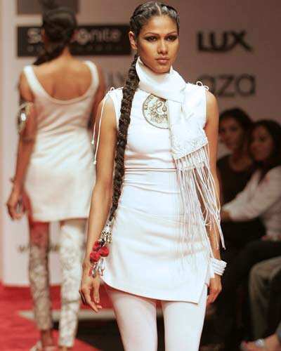 Tupur Chatterjee displays outfit from JJ Valaya's autumn/winter ...