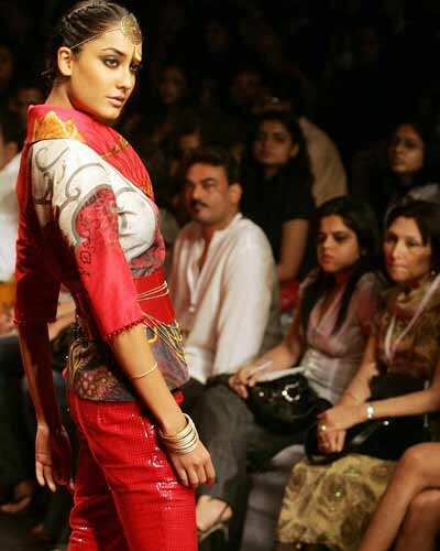 Tupur Chatterjee displays outfit from JJ Valaya's autumn/winter ...