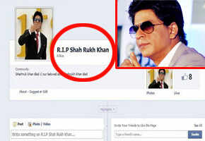 SRK was declared dead on the Internet