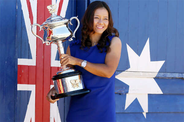 Li Na Celebrates @ Brighton Beach