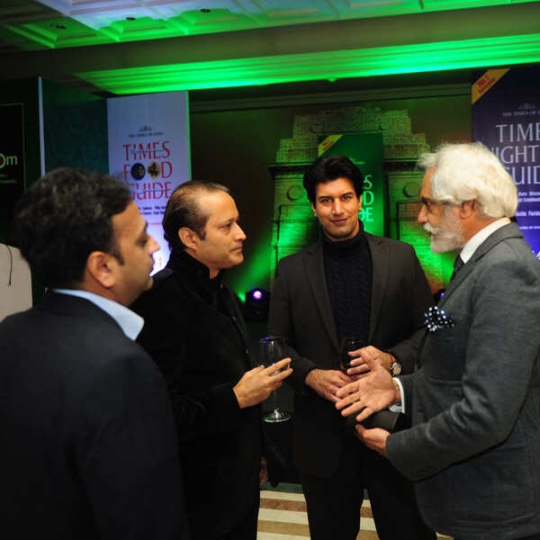 (L-R) Nalin, Times Group MD Vineet Jain, Rishi Tej and Sunil Sethi at ...