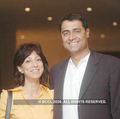 Fashion Designer Malini Ramani with Sethu Vaidyanathan at a ...