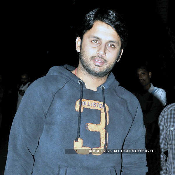 Nitin arrives for the audio success meet of movie Heart Attack