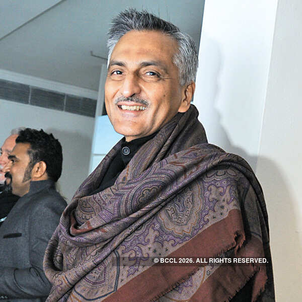 Rakesh Thakore at contemporary artist Gigi Scaria's a solo exhibition ...