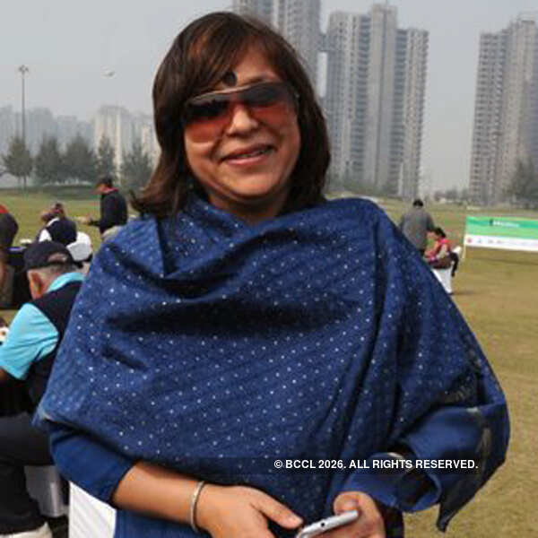 Meenakshi Singh, officer on special duty, ITPO during a golf tournament ...