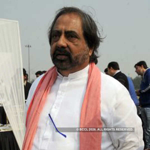 Aamir Raza Hussain during a golf tournament at Unitech golf course, Noida.