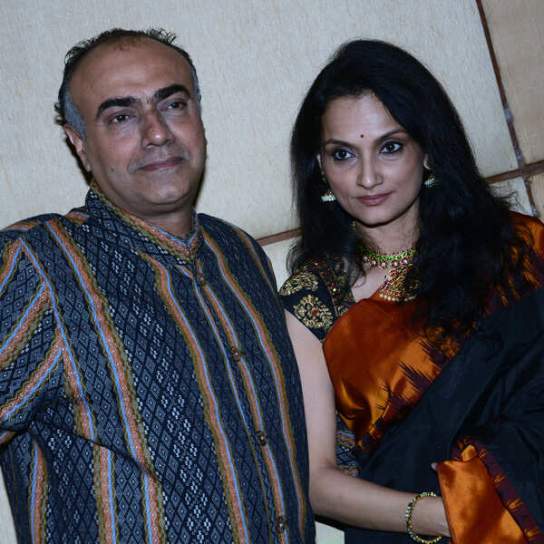 Rajit Kapur and Rajeshwari Sachdev during the launch of mini-series ...